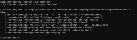 Attempts At Downloading Gives The Same Output As Help · Issue 427 · Scdl Orgscdl · Github