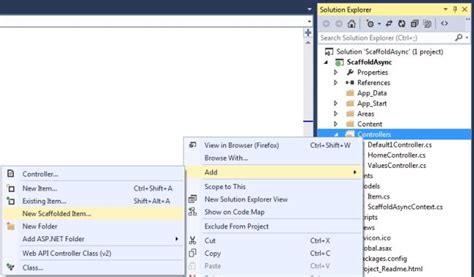 Scaffolding Asynchronous In Web Api 2 Controllers