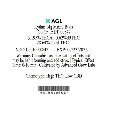 Rythm 14g Mixed Buds Go Gr Tz H 00847