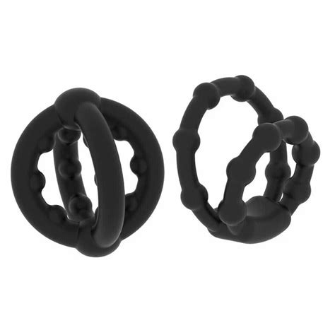 Man Men Soft Ball Stretcher Delay Ring Scrotum Testicle Pendant Chastity Cage Eur 13 19