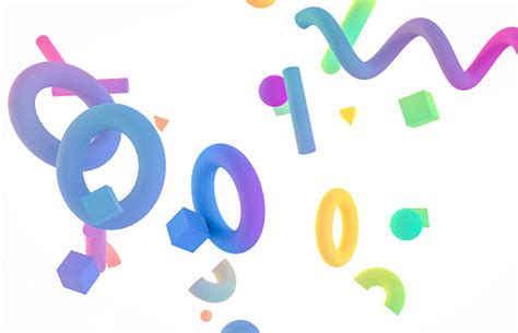 흰색 격리 된 배경에 떠있는 홀로그램 기하학적 모양 형태입니다 3차원 형태에 대한 스톡 사진 및 기타 이미지 3차원 형태