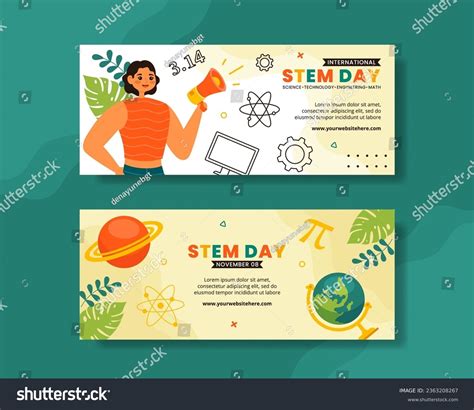 Stem Science Technology Engineering Mathematics Education Stock Vector Royalty Free 2363208267