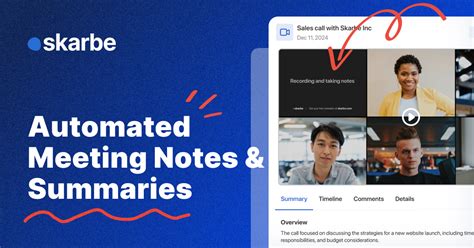Automated Meeting Notes And Summaries With Ai Scarbe