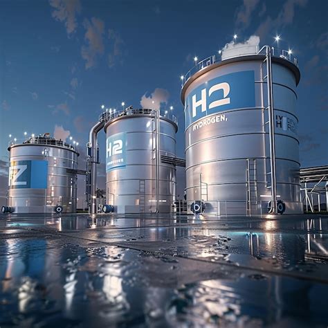 Hydrogen Storage Tanks 3d Model Premium Ai Generated Image