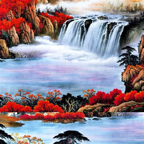 2022旺财旺人山水画图片 旺财旺人山水画下载 第 2 犀牛图片网