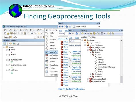 PPT Vector Geoprocessing PowerPoint Presentation Free Download ID