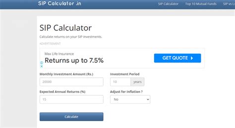 SIP Calculator Working Process Types Of SIPs Benefits