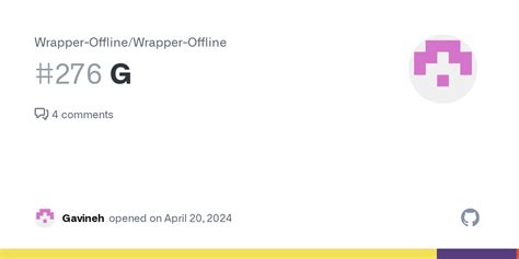 G · Issue 276 · Wrapper Offlinewrapper Offline · Github