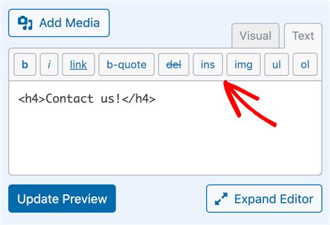 using the content field