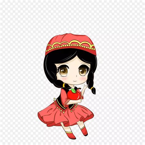 抱着苹果的新疆女孩png图片素材下载图片编号7333531 Png素材网