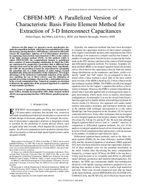 pdf cbfem mpi a parallelized version of characteristic basis finite