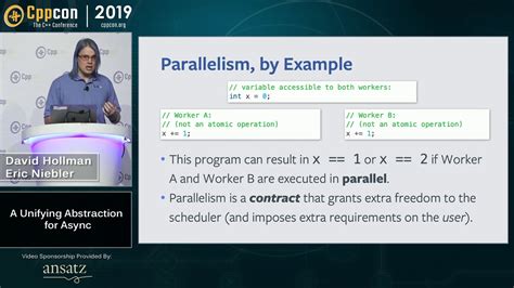 Cppcon 2019 A Unifying Abstraction For Async In C Eric Niebler David Hollman Standard C