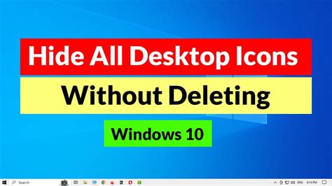How To Hide Shortcut Icons From Desktop Windows YouTube