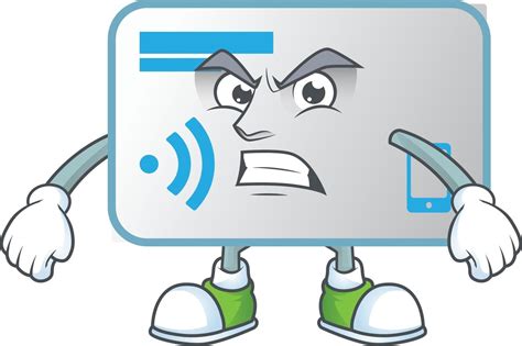 Nfc Card Mascot Icon Design 20366069 Vector Art At Vecteezy