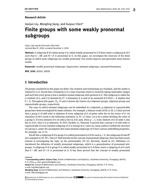 Pdf Finite Groups With Some Weakly Pronormal Subgroups