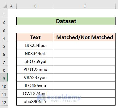 How To Perform Pattern Matching In Excel 2 Methods
