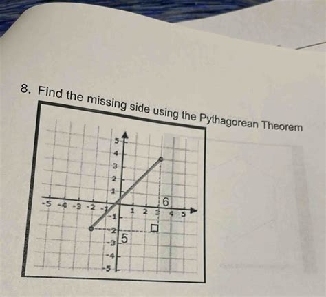 Solved Find The Missing Side Using The Pythagorean Theorem Math