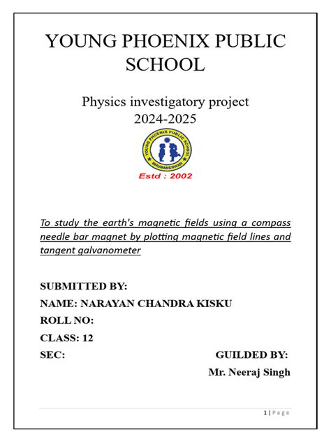 Phy Project Nck Final Pdf Electromagnetism Electrical Engineering