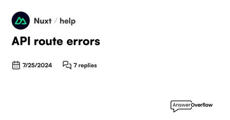 Api Route Errors Nuxt