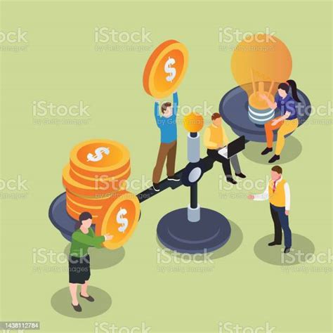 스윙 아이소메트릭 3d에서 아이디어에 투자하는 사람들의 그룹 개념에 대한 스톡 벡터 아트 및 기타 이미지 개념 건축