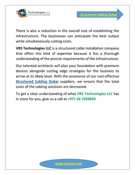 Ppt Why Structured Cabling Dubai Useful Powerpoint Presentation Free Download Id12298343