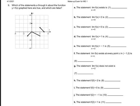 Solved 9 Which Of The Statements A Through K About The