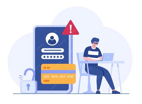 Premium Vector Database Security Phishing Hacker Attack Concept