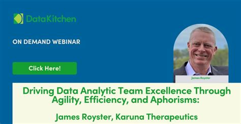 datakitchen on linkedin webinar summary driving data analytic team