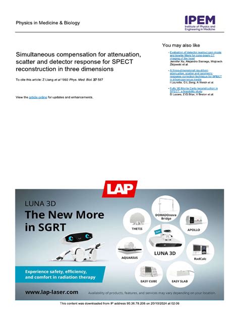 Simultaneous Compensation For Attenuation Pdf