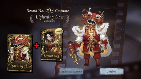 Lightning Claw And Serpent Flag In 1 Match Identity V Cny Skins
