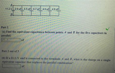 Solved Part A Find The Equivalent Capacitance Between Chegg Com
