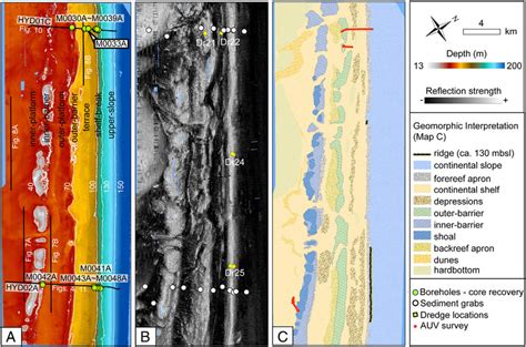 Multibeam And Geomorphic Interpretation Maps A Bathymetry Map With
