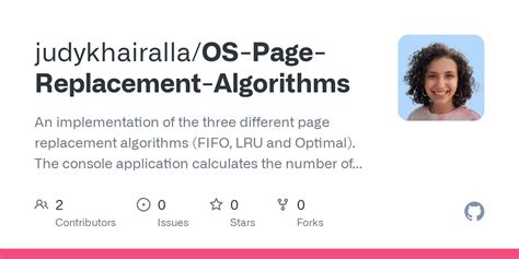 Github Judykhairallaos Page Replacement Algorithms An