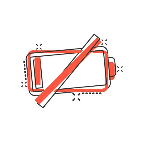 만화 스타일의 배터리 충전 아이콘 흰색 격리 된 배경에 전원 수준 만화 벡터 일러스트 레이 션 리튬 축 압 기 스플래시 효과