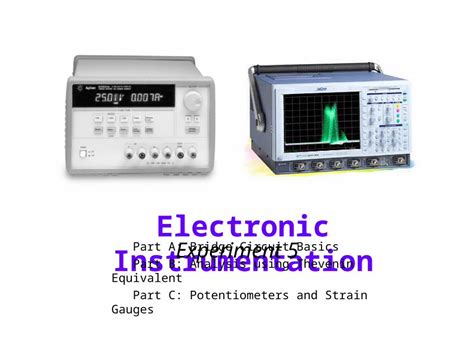 ppt electronic instrumentation experiment 5 part a bridge circuit