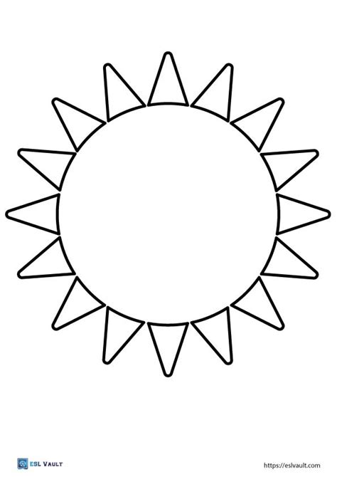 31 Free Printable Sun Templates And Outlines Esl Vault