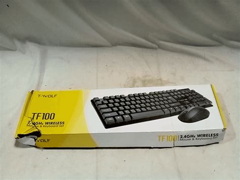 T Wolf Tf100 Wireless Mouse And Keyboard Set 2 4ghz Black Dutch Goat