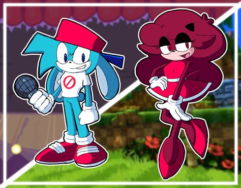 Fnf Mobian Bf And Gf By Textopdrawsstuffwow On Deviantart