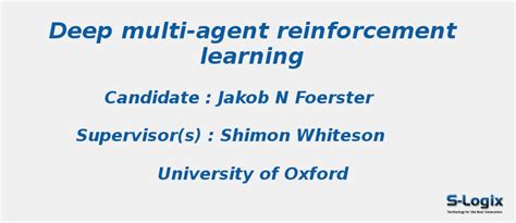 Deep Multi Agent Reinforcement Learning Phd Thesis S Logix