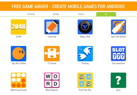 12 Free Game App Templates For Android 2021 Appsgeyser Blog