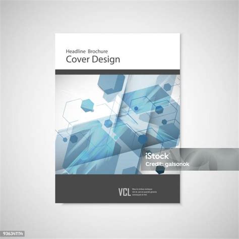 연례 보고서 책자 브로셔 전단지 서식 파일 디자인 책 표지 디자인 벡터 추상 육각 창조적인 서식 파일 개념에 대한 스톡 벡터 아트 및 기타 이미지 Istock
