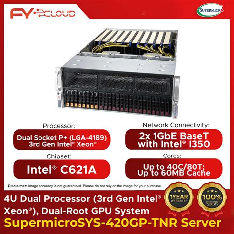 Supermicro Server GPU SYS-420GP-TNR 4U Dual Processor (3rd Gen Intel ...