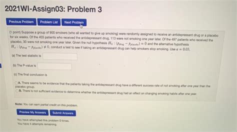 Solved 2021wi Assign03 Problem 3 Previous Problem Problem