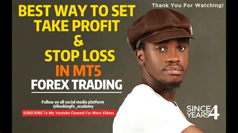 Metatrader 5 Best Way To Set A Take Profit Stop Loss And In Mt5 Youtube
