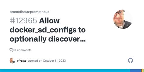 Allow Dockersdconfigs To Optionally Discover Targets With No Network · Issue 12965