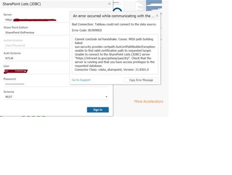 Unable To Connect To Sharepoint List From Tableau Desktop
