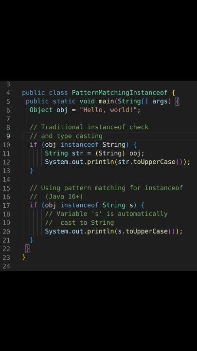 How To Leverage Pattern Matching For Instanceof In Java Youtube