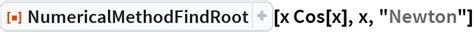 Numericalmethodfindroot Wolfram Function Repository