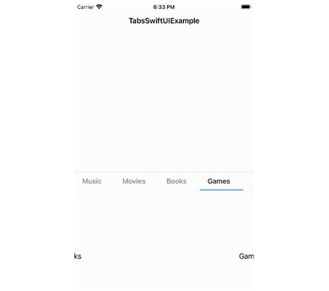 a beautiful tabs view using swiftui