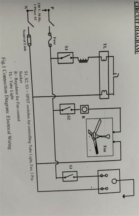 circuit diagram s1 s2 s3 spst switches for controlling tube light